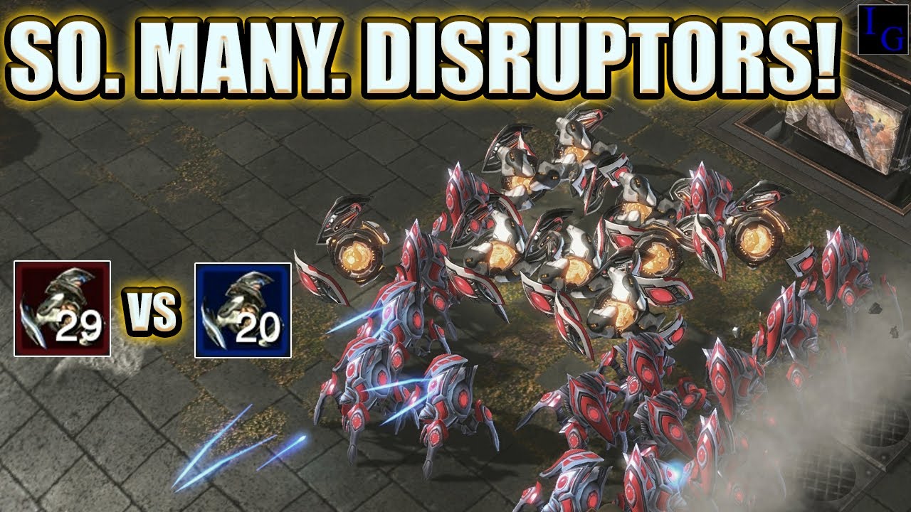 The 30 DISRUPTOR ARMY!? (Zoun vs NightMare) | StarCraft 2 SC2 Highlight ...