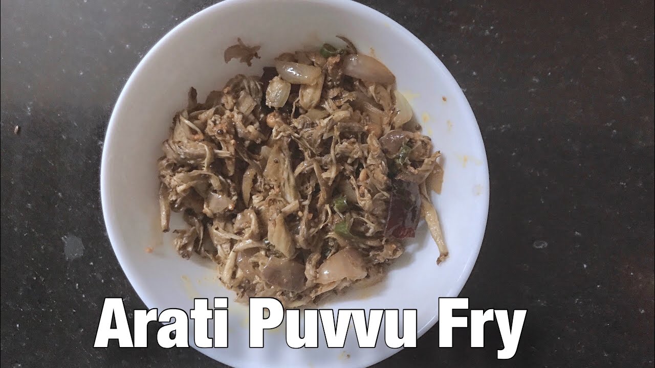Arati Puvvu Fry | Banana Flower Fry Curry - YouTube