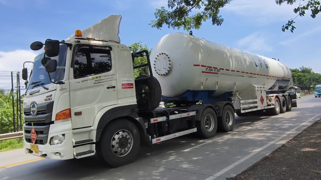 Truk Tangki Trailer LPG Hino FM 340 TH, Truk Tangki Trailer Pertamina ...