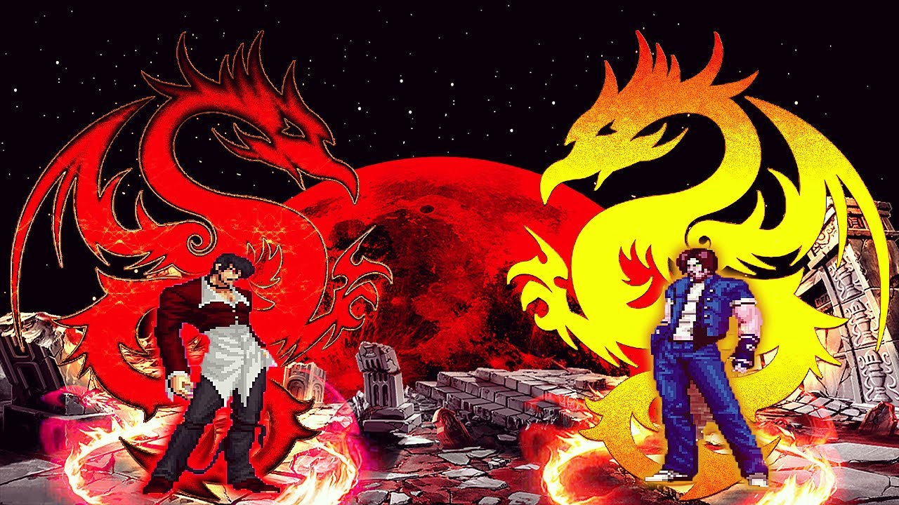 Red Dragon Samael Iori Yagami Vs Flame Dragon Kyo Kusanagi | KOF MUGEN ...