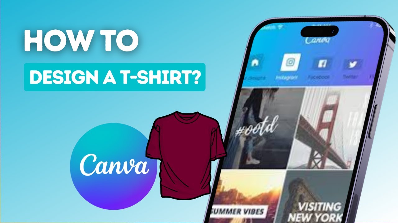 How to design a t-shirt on Canva? - YouTube