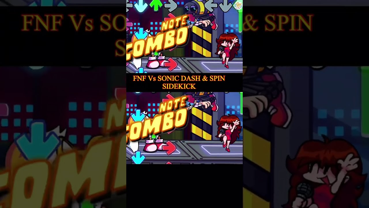 FNF Vs Sonic Dash & Spin, Sidekick, Sonic The Hedgehog/Tails #shorts # ...