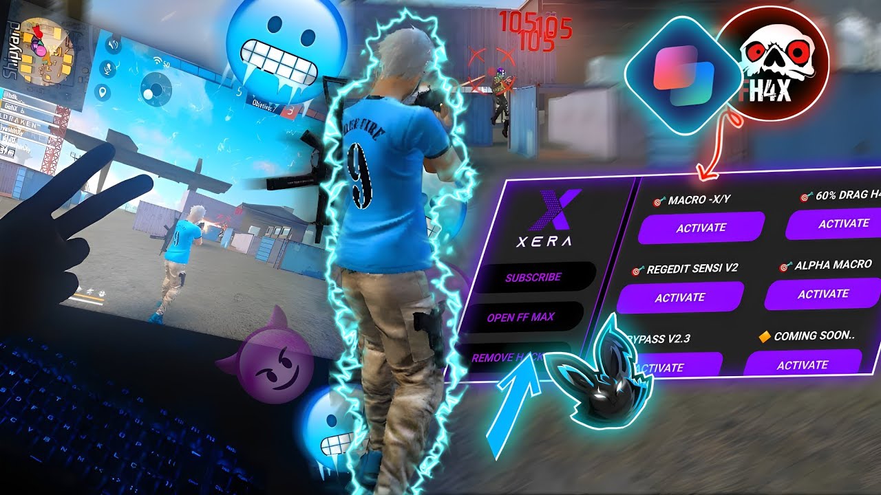 XERA PRO ANTIBAN FF PANEL 🔥 OB44 UPDATE LATEST FREEFIRE PANEL | 100% ...