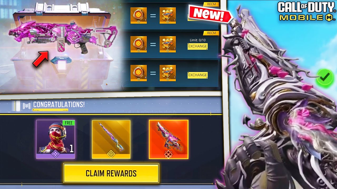 Season 5 Free Skins | Upcoming Legendary Guns | Mythic VMP Gameplay ...