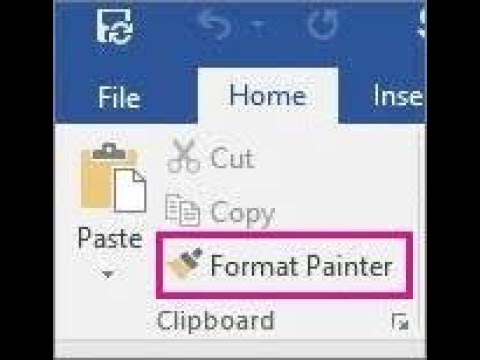 Format Painter in MS Word - YouTube
