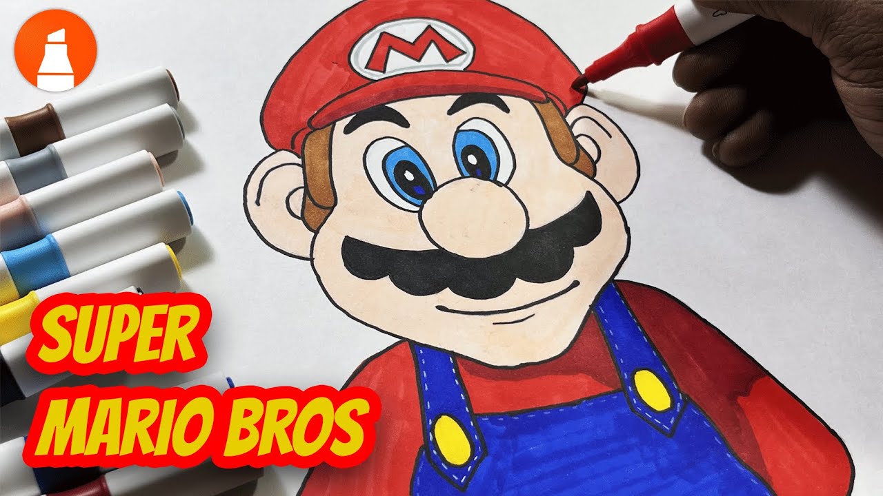 How to draw 🍄Super Mario bros 👲🏻 drawing - Andy Art Hub - YouTube