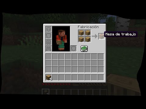 COMO HACER UNA MESA DE TRABAJO EN MINECRAFT POR PRIMERA VEZ FACIL Y ...