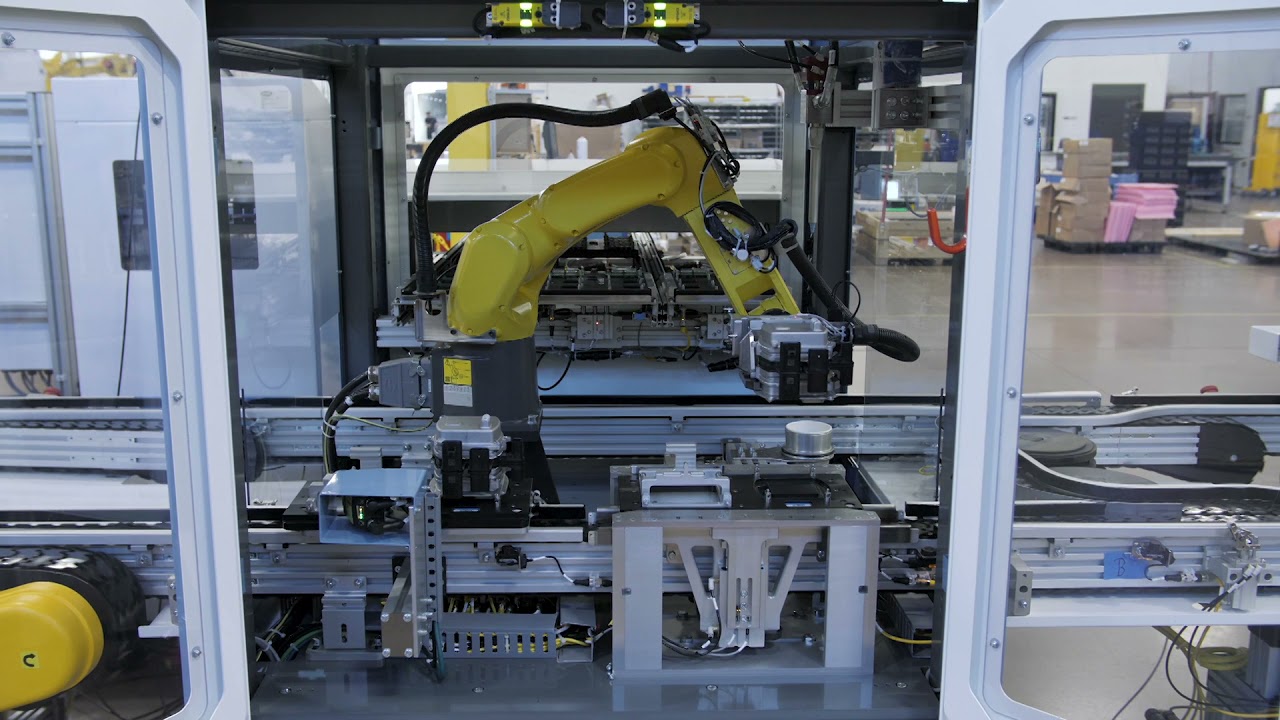 Silicone Sealant Automated Robotic Fluid Dispensing - YouTube