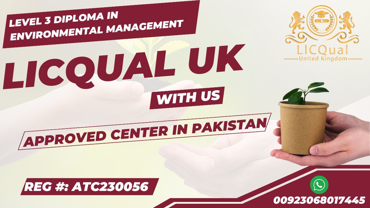 Level 3 Diploma in Environmental Management #licqual #approved Center ...