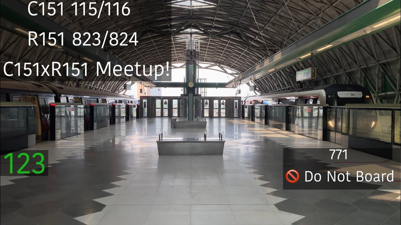 [SMRT] [Oldest Meets Newest] Kawasaki C151 [115/116] & Alstom R151 [823 ...