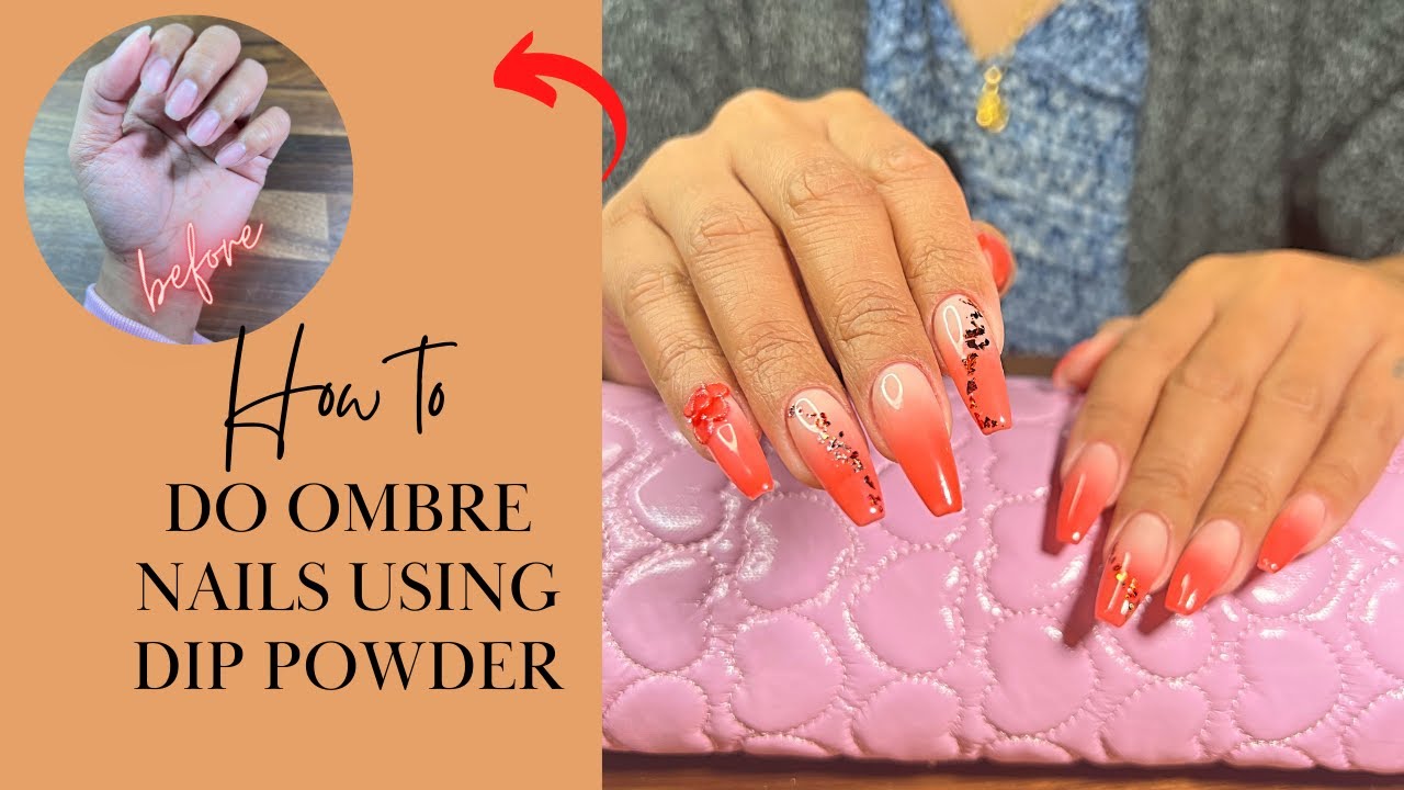 Ganito Ka Din Ba Mag Ombre? | Valentines Ombre Nails Using Powder | DIY ...