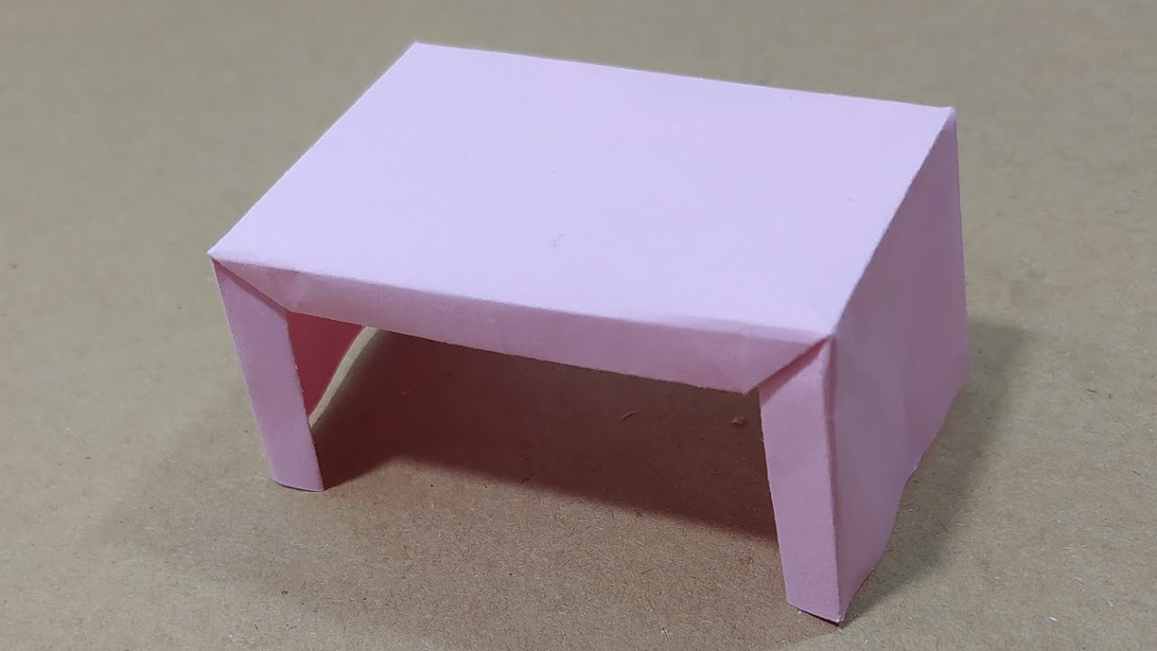 How to make _ Easy Paper TV with Stand | Origami livingroom miniature ...