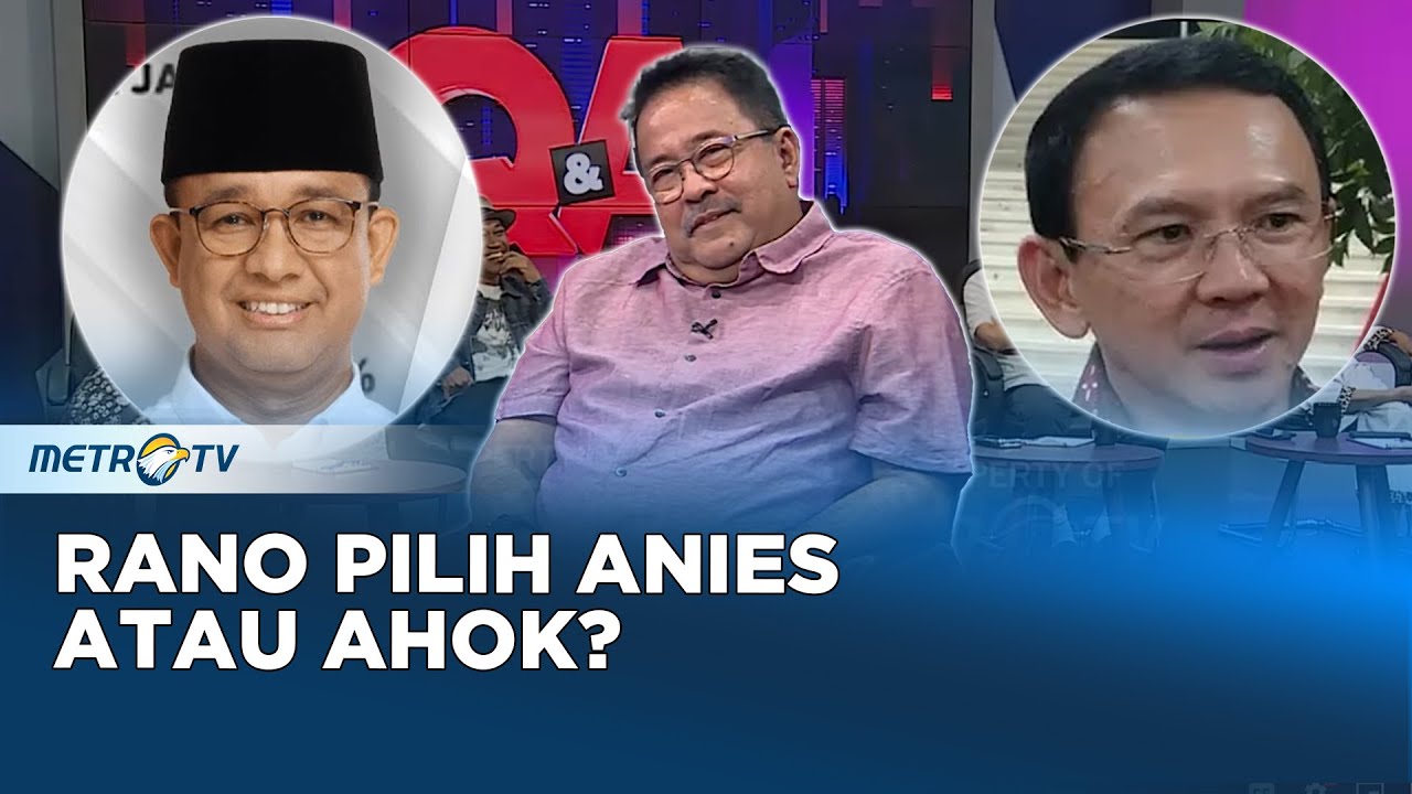 Anies atau Ahok, Rano Karno Pilih Siapa? #QNA - YouTube