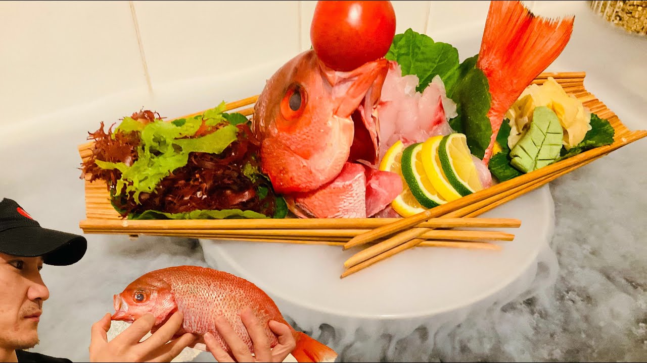 Snapper sashimi platter with Dry ice. #sushi#sashimi#snapper#dryice ...