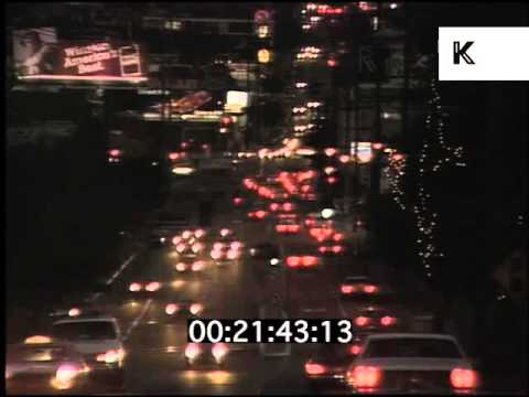1980s Los Angeles, Driving at Night - YouTube