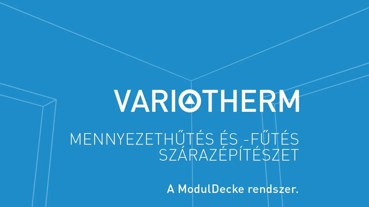 A Variotherm ModulDecke mennyezethűtés és -fűtés szerelése - YouTube