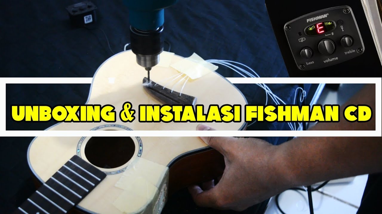 UNBOXING & INSTALASI FISHMAN CD ONBOARD PADA UKULELE - YouTube
