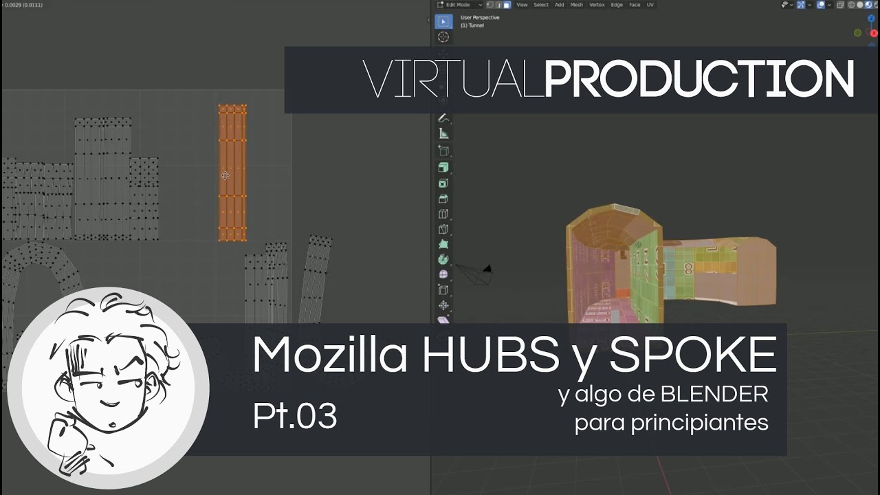 MOZILLA HUBS y SPOKE con BLENDER Tutorial principiantes Salas Virtuales ...