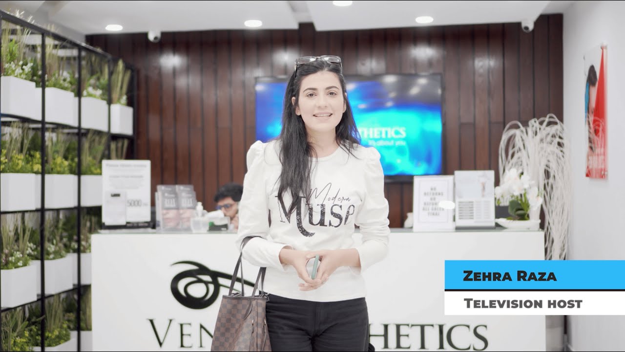 Zehra Raza | Television Host | Testimonial For Venus Aesthetics - YouTube
