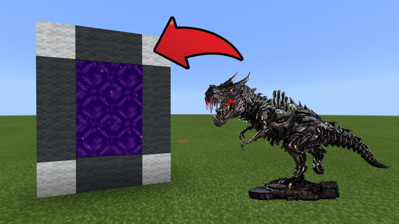 How To Make a Portal to the Grimlock Dimension in MCPE (Minecraft PE ...