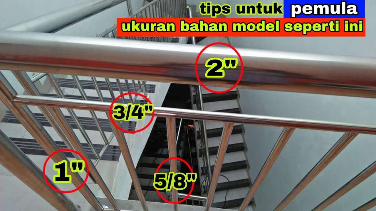 Model pagar stainless standaran termurah lengkap dengan ukuran bahannya ...
