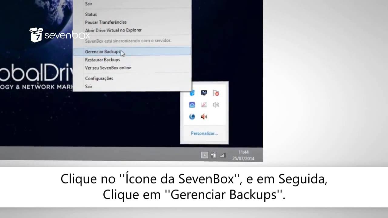 Tutoriais Sevenbox - Fazendo o Primeiro Backup - YouTube