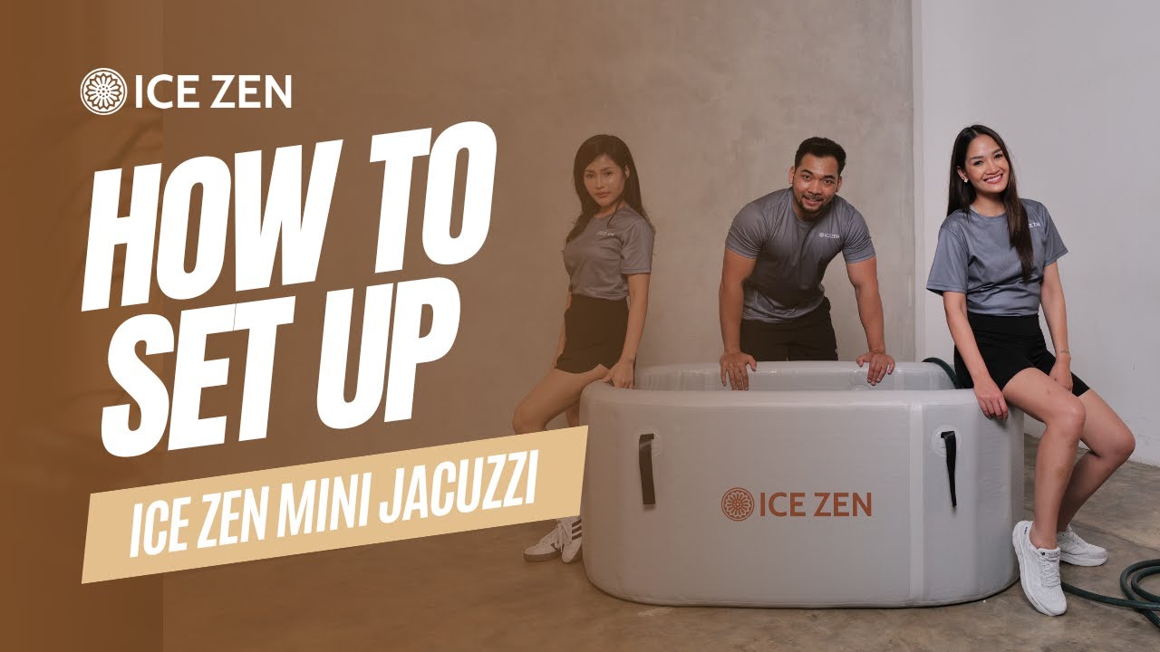 HOW TO SET UP ICE ZEN MINI JACUZZI | ICE ZEN PORTABLE ICE BATH TUB ...