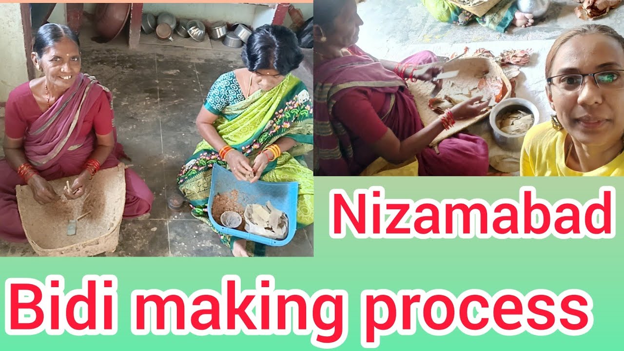 Bidi making process nizamabad - YouTube