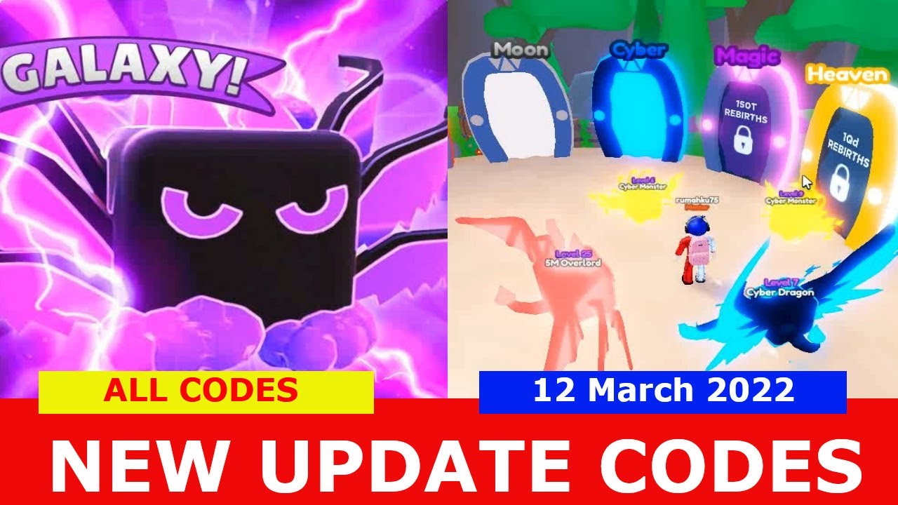 NEW UPDATE CODES [GALAXY!] ALL CODES! Rebirth Champions X ROBLOX | 12 ...