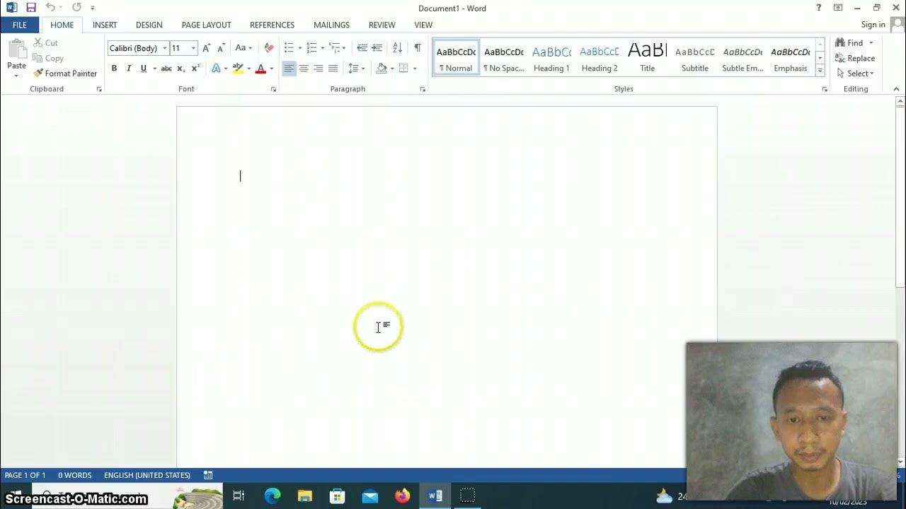 CARA MENAMPILKAN RULER PADA MS WORD 2013 - YouTube