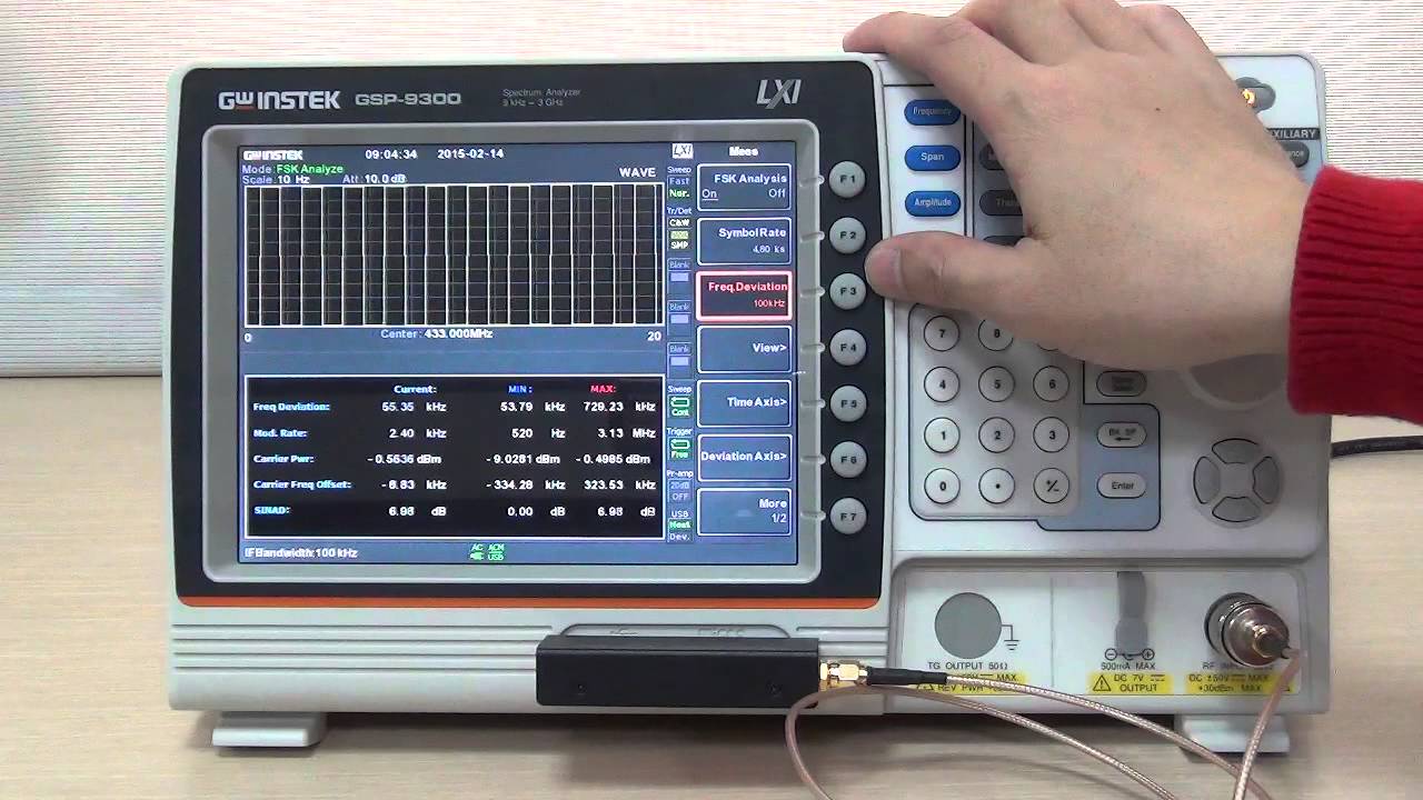 GSP-9300 FSK Manchester Decoding Function - YouTube
