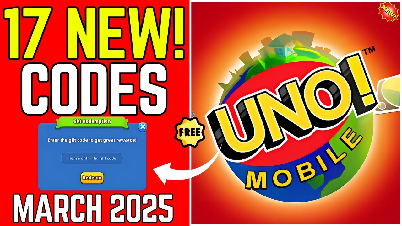 ⚡️MARCH UPDATE⚡UNO MOBILE GIFT CODES -UNO MOBILE CODES IN ️MARCH 2025 -UNO MOBILE REDEEM CODES ...