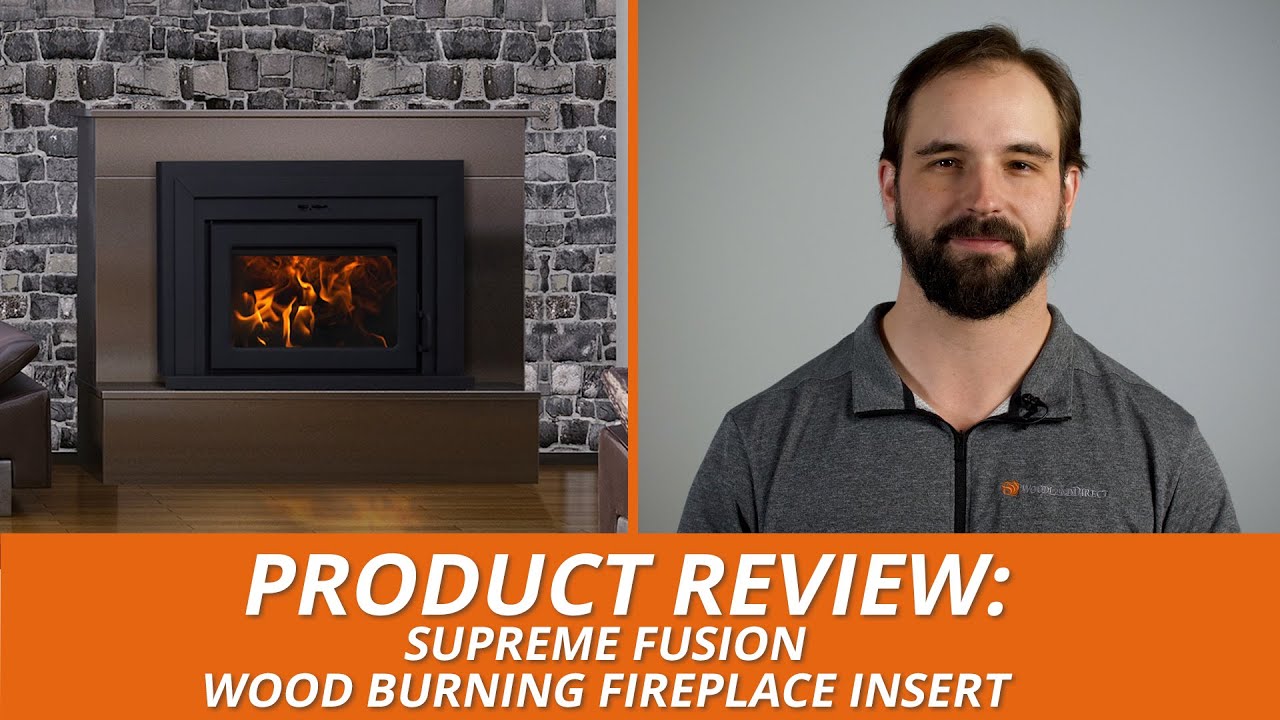 Supreme Fusion Wood Burning Fireplace Insert Product Review - YouTube