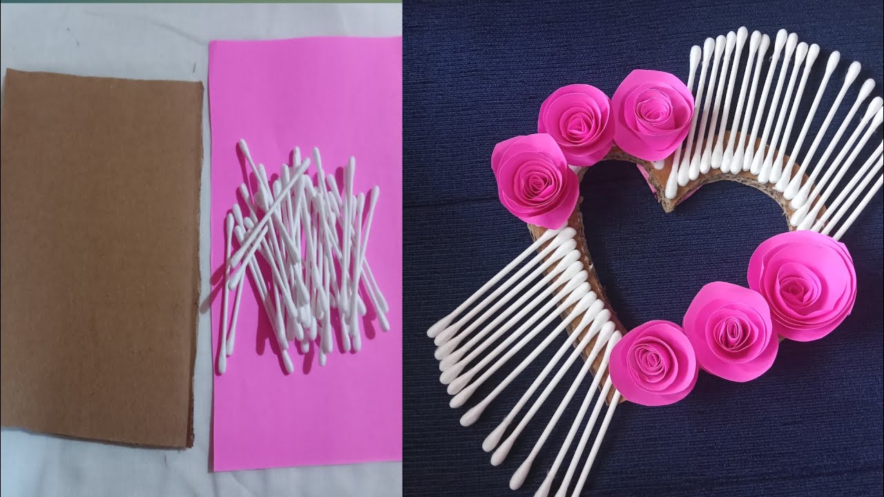 Howe To Make Wall Hanging Wast Cardboard and Earbuds | DIY | Earbuds ...