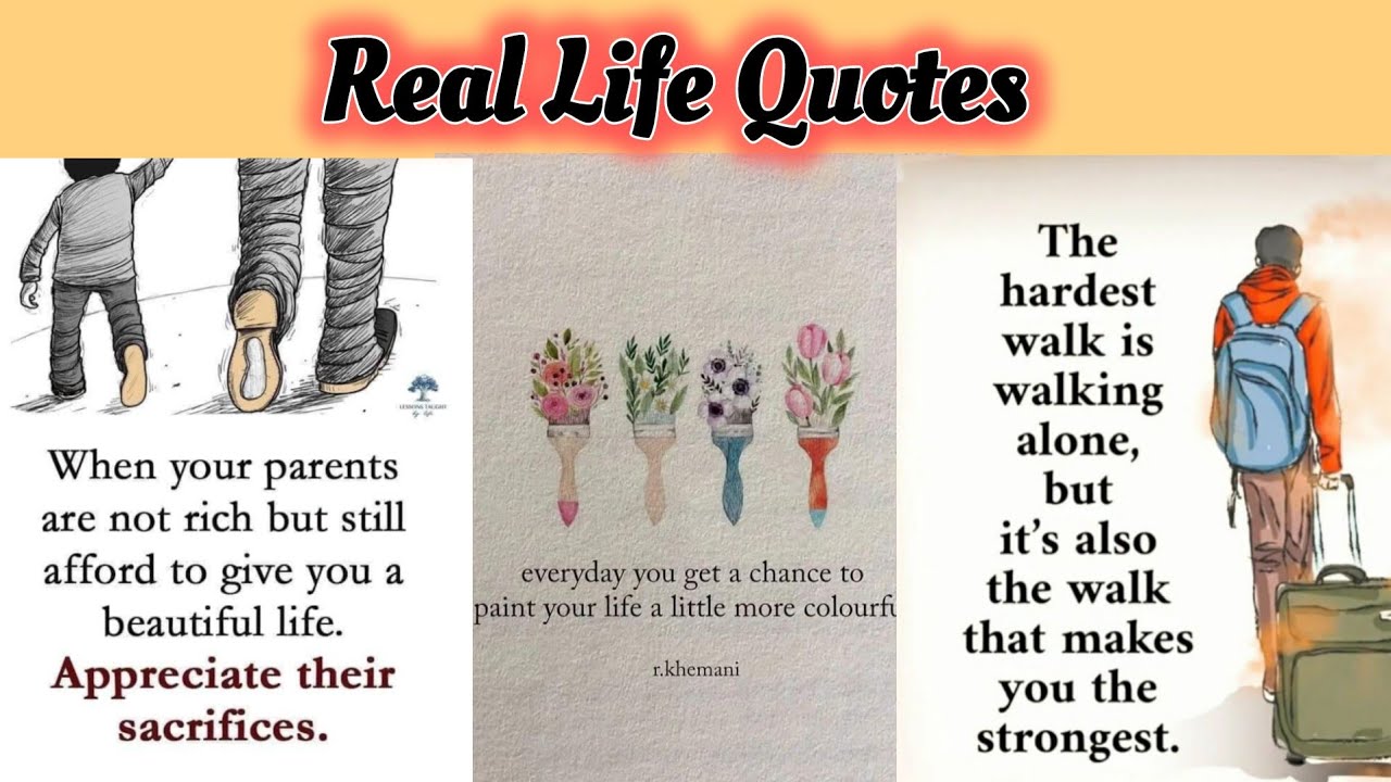 Motivational Real life quotes/Beautiful life quotes/Inspirational ...
