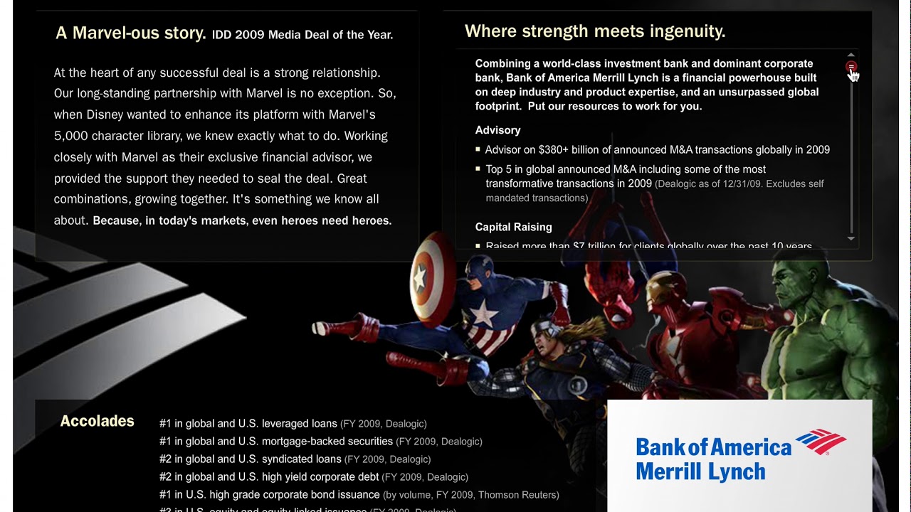 BOAML Marvel Financing Microsite - YouTube
