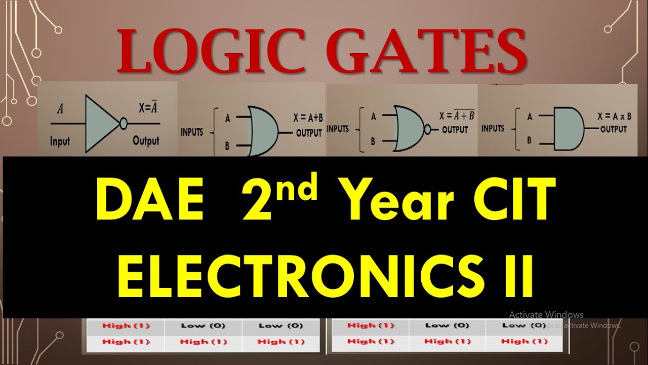 DAE 2nd Year CIT ELECTRONICS-II | Technical Board | SBTE | - YouTube