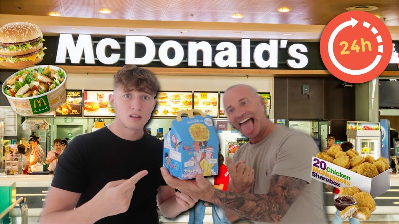 I LET MY FAMILY CHOOSE MY MCDONALDS ORDER FOR 24 HOURS!! - YouTube