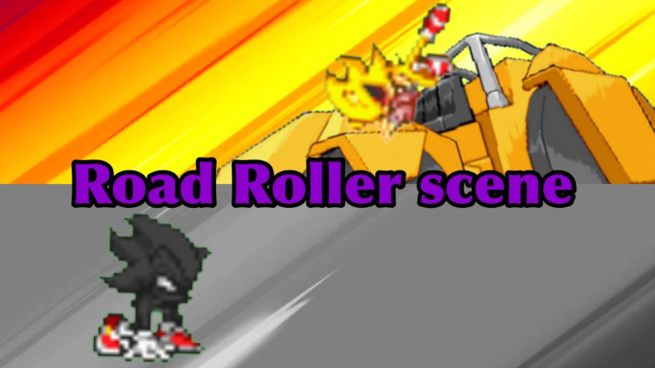 Road Roller Scene but it’s a Sonic animation sprite - YouTube