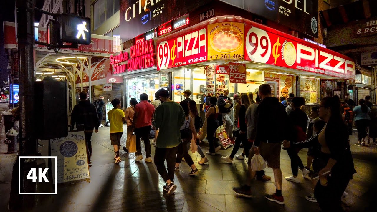 NEW YORK Walk 4k 🗽Manhattan NIGHT Walking tour, NYC - YouTube