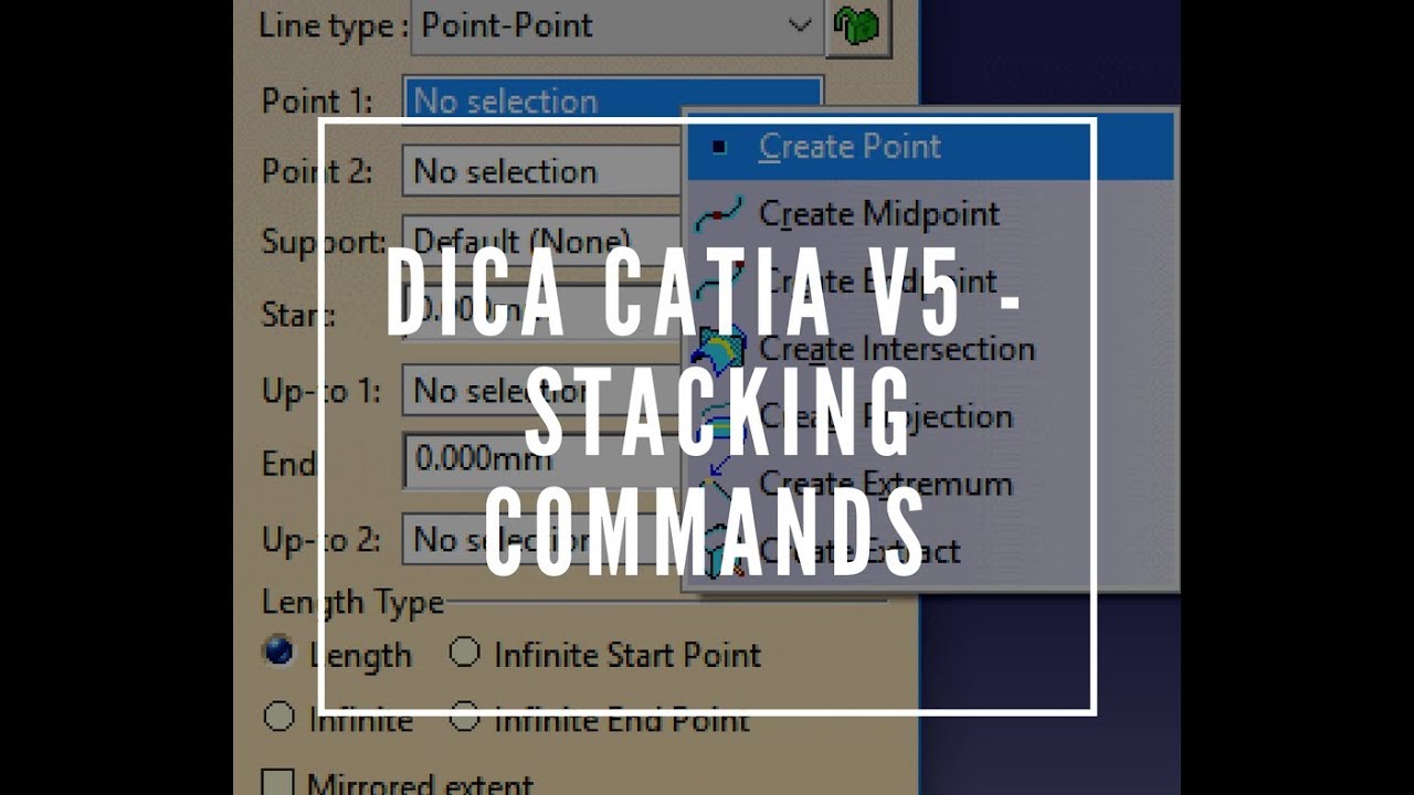 DICA CATIA V5 - Stacking Commands - YouTube