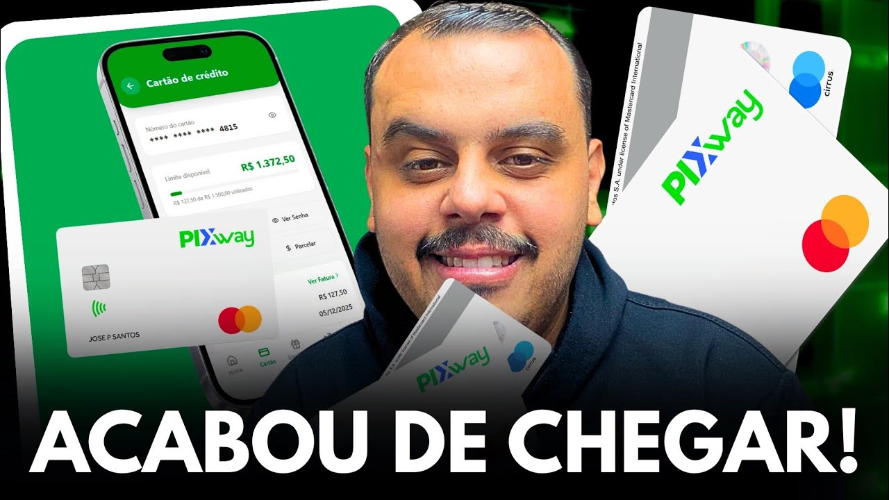 🚨PIXWAY: CHEGOU O NOVÍSSIMO CARTÃO DE CRÉDITO MASTERCARD APROVANDO ...