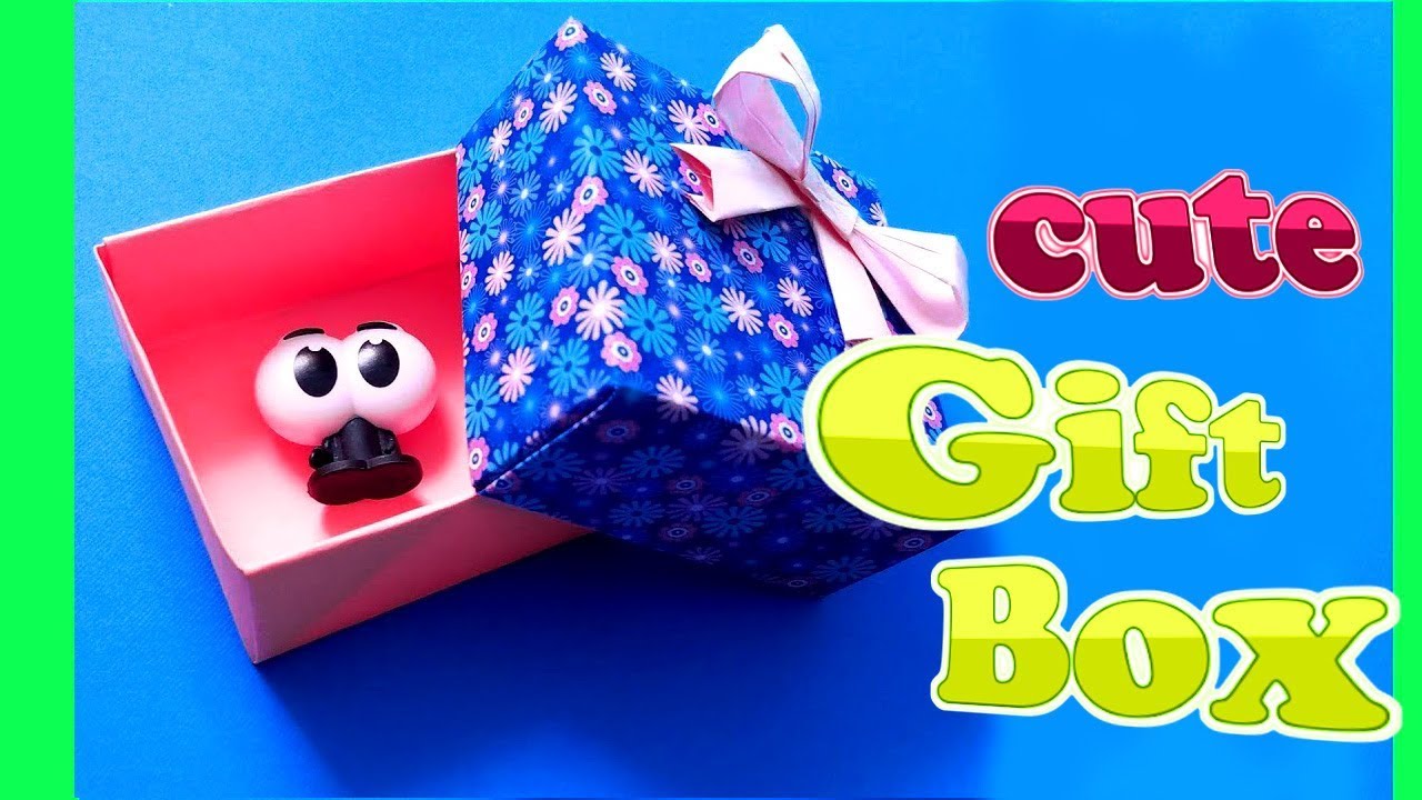 How to make Origami cute gift Box kawaii gift box Useful Origami by ...