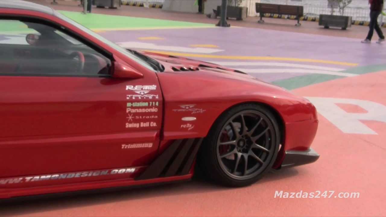 Red Tamon Design FC RX-7 | Mazdas247 - YouTube