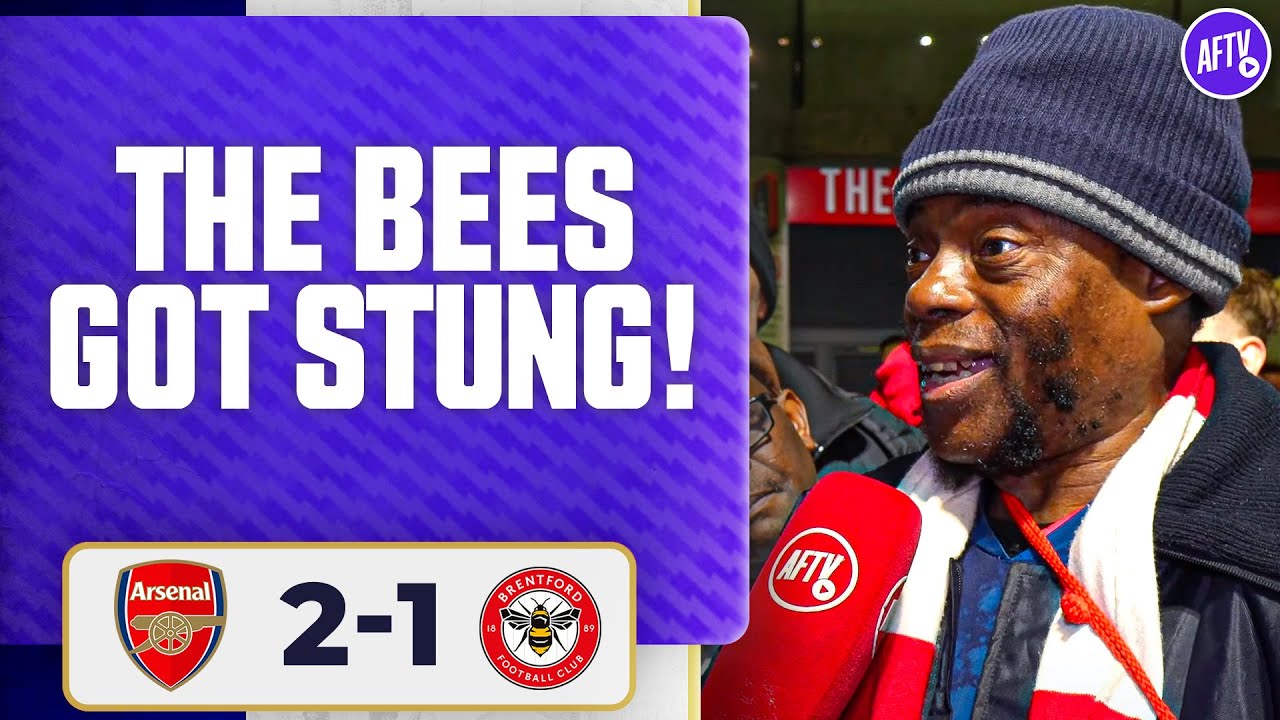 The Bees Got Stung! | Arsenal 2-1 Brentford - YouTube