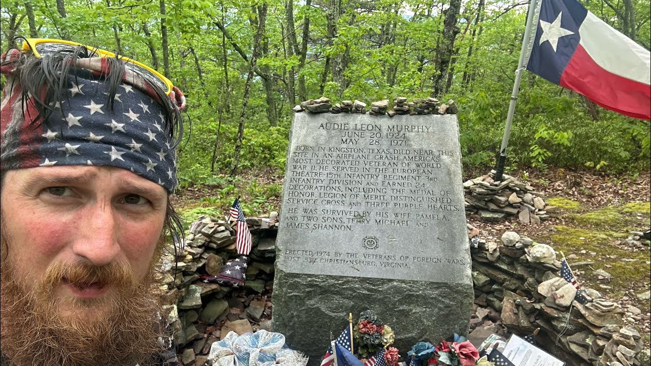 Audie Murphy Monument, Day 86 on the Appalachian Trail - YouTube