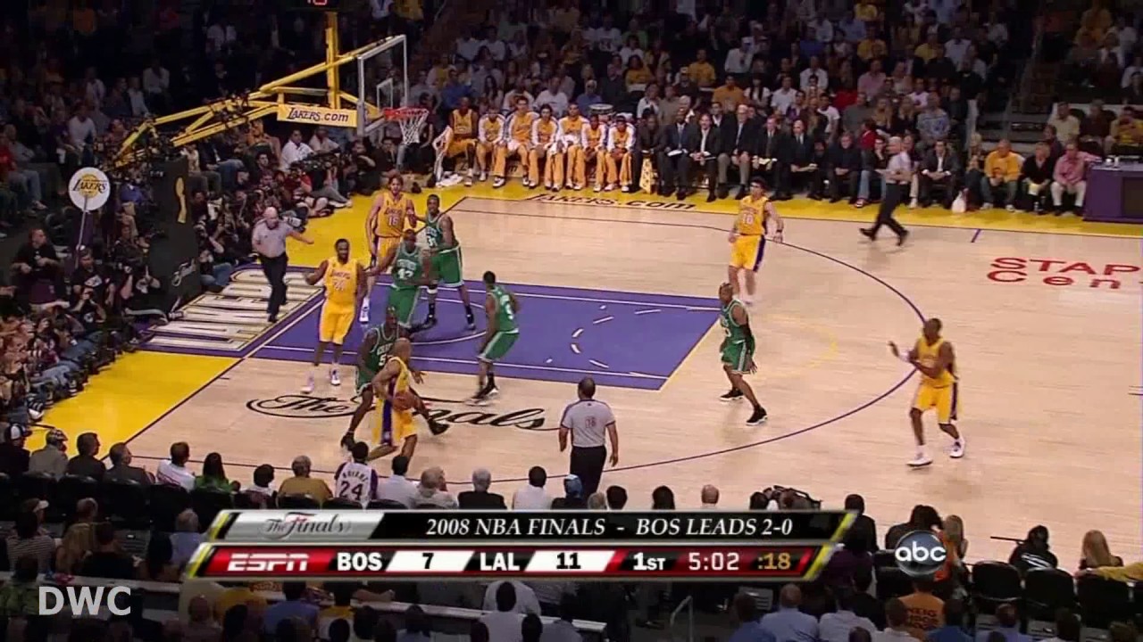 Ray Allen Defense On Kobe Bryant, 2008 Finals, Game 3 - YouTube