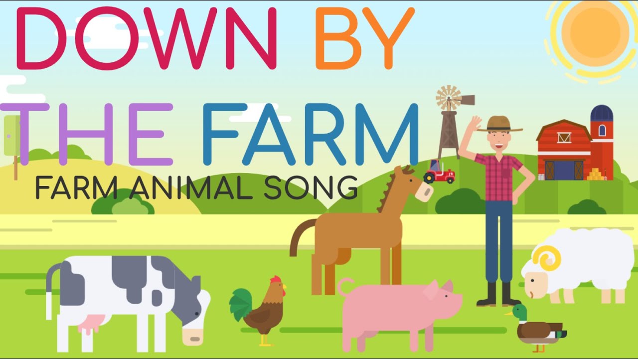 Down on the Farm 🐮 | Fun Kids Song About Farm Animals | Mr English ...