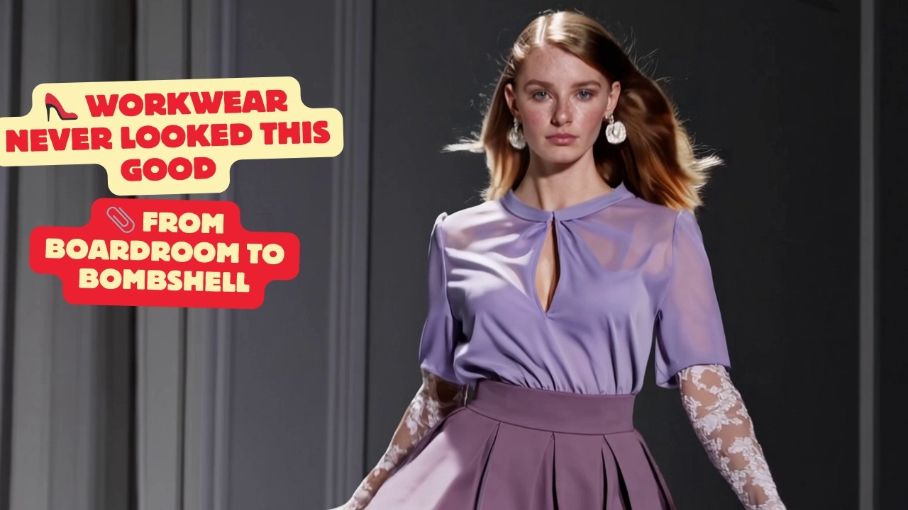 Office Couture Runway 🔥 Stunning Secretary-Inspired Looks | Bold ...