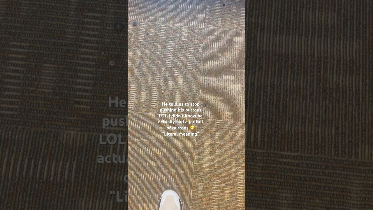 He told us to stop pushing his buttons LOL I didn’t know he actually ...